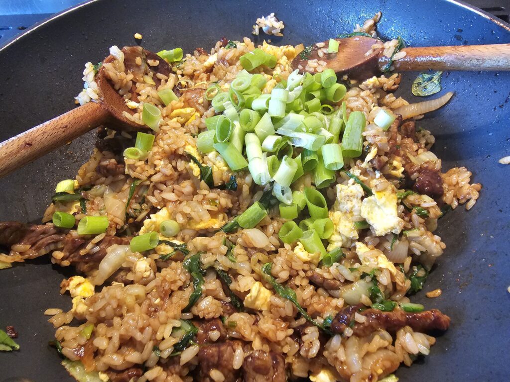 Riz sauté au bœuf à la chinoise