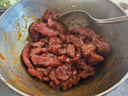 Riz sauté au bœuf à la chinoise