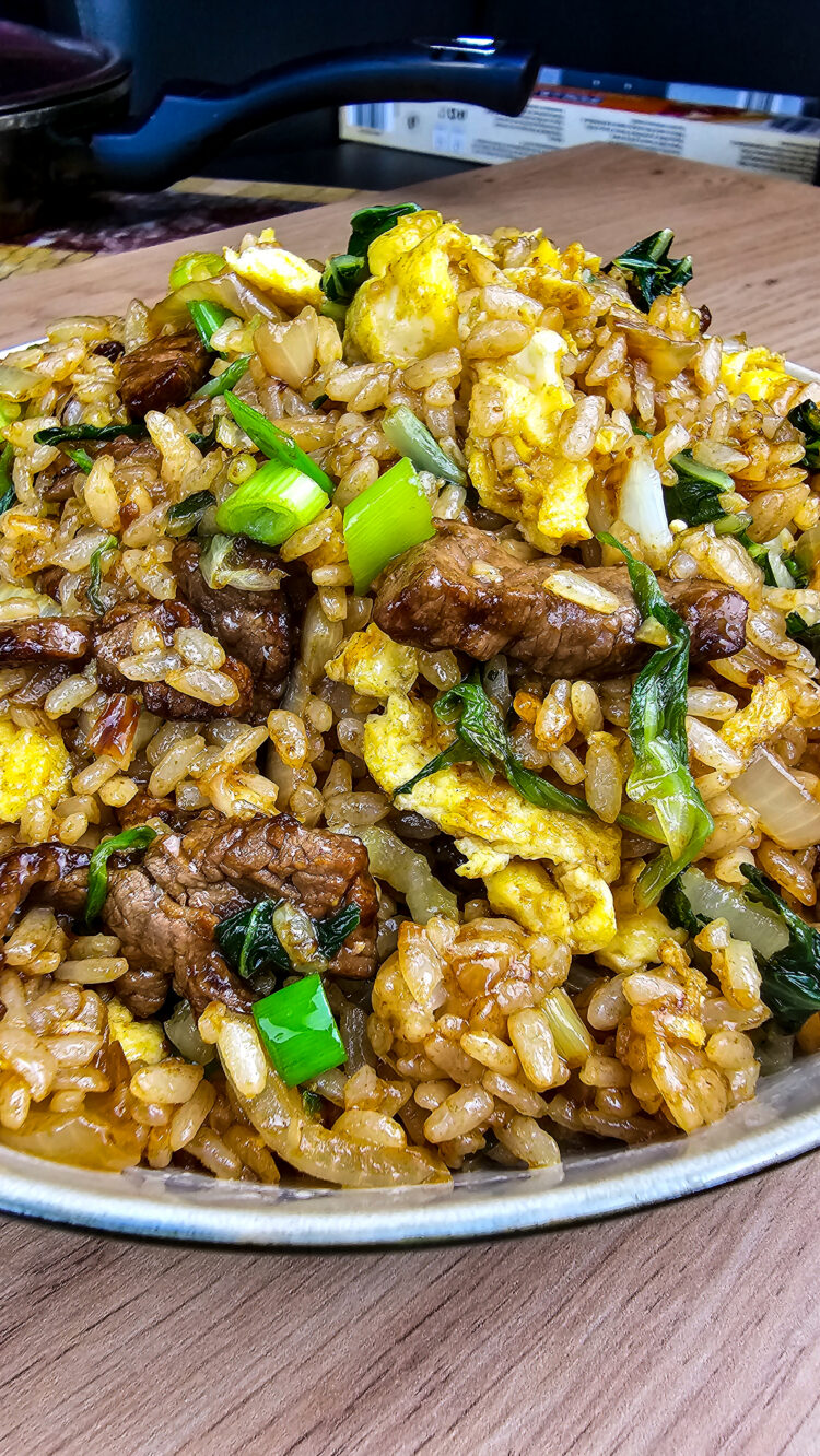 Riz sauté au bœuf à la chinoise