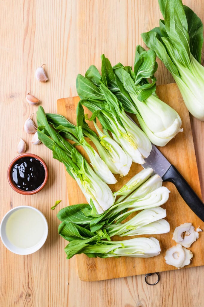 Pak choi sauté à l'ail comme au resto