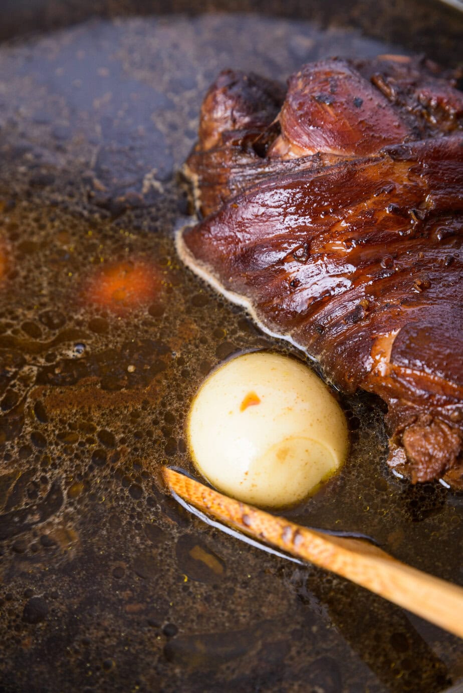 Khao Kha Moo - Thai Braised Pork Leg